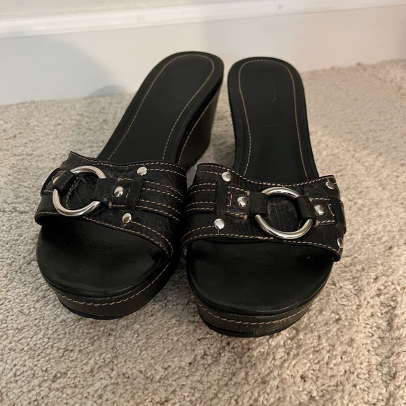 Coach | Shoes | Coach Leather Mules | Poshmark